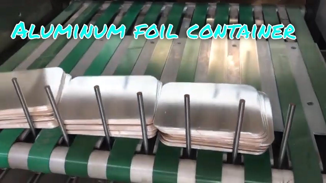 Aluminum Foil Food Containers Lids Boxes Die Cutting And Stripping