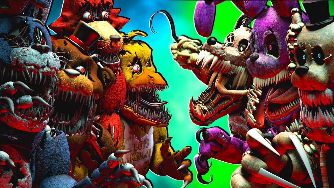 Sfm Fnaf Twisted Vs Demented Youtube
