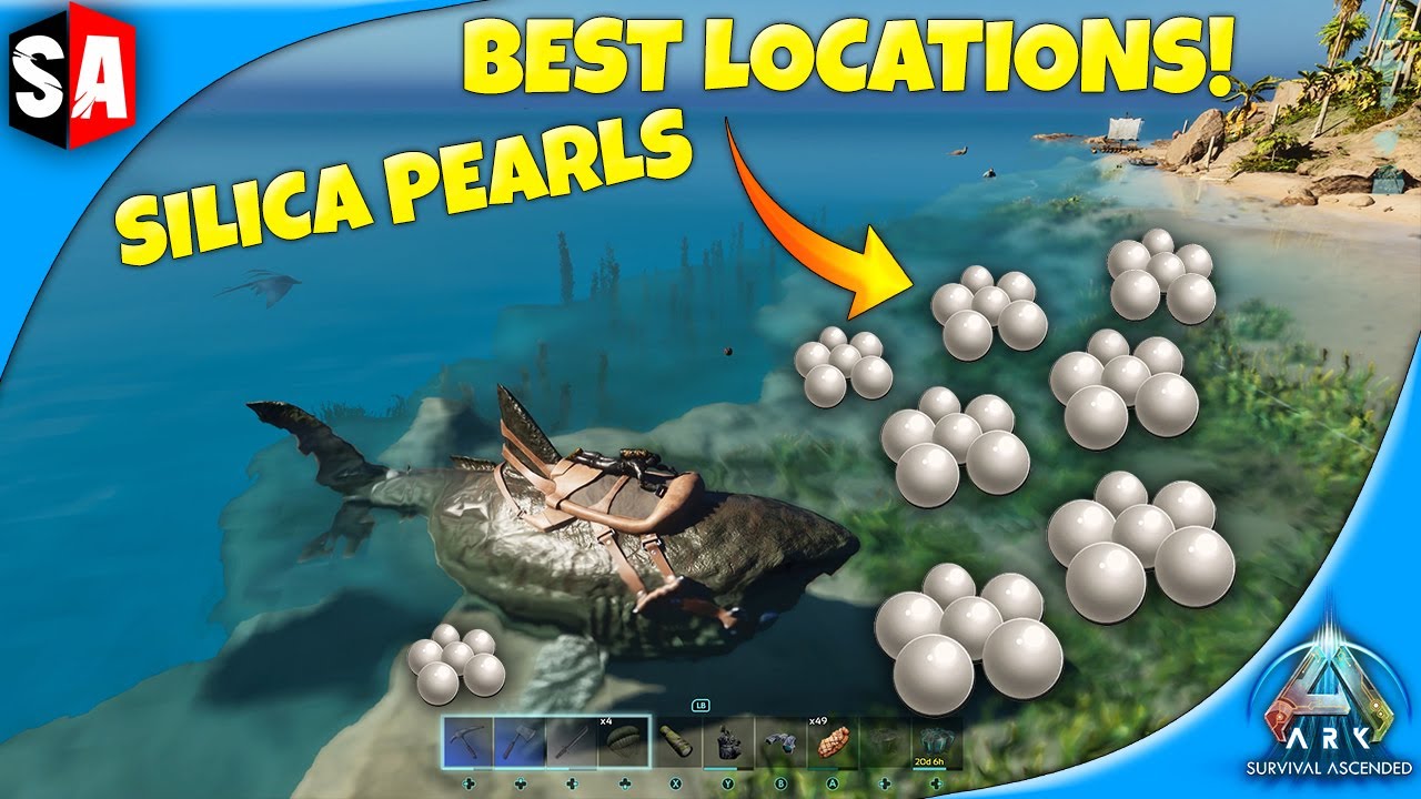 Best Silica Pearls Locations Ark Survival Ascended Youtube