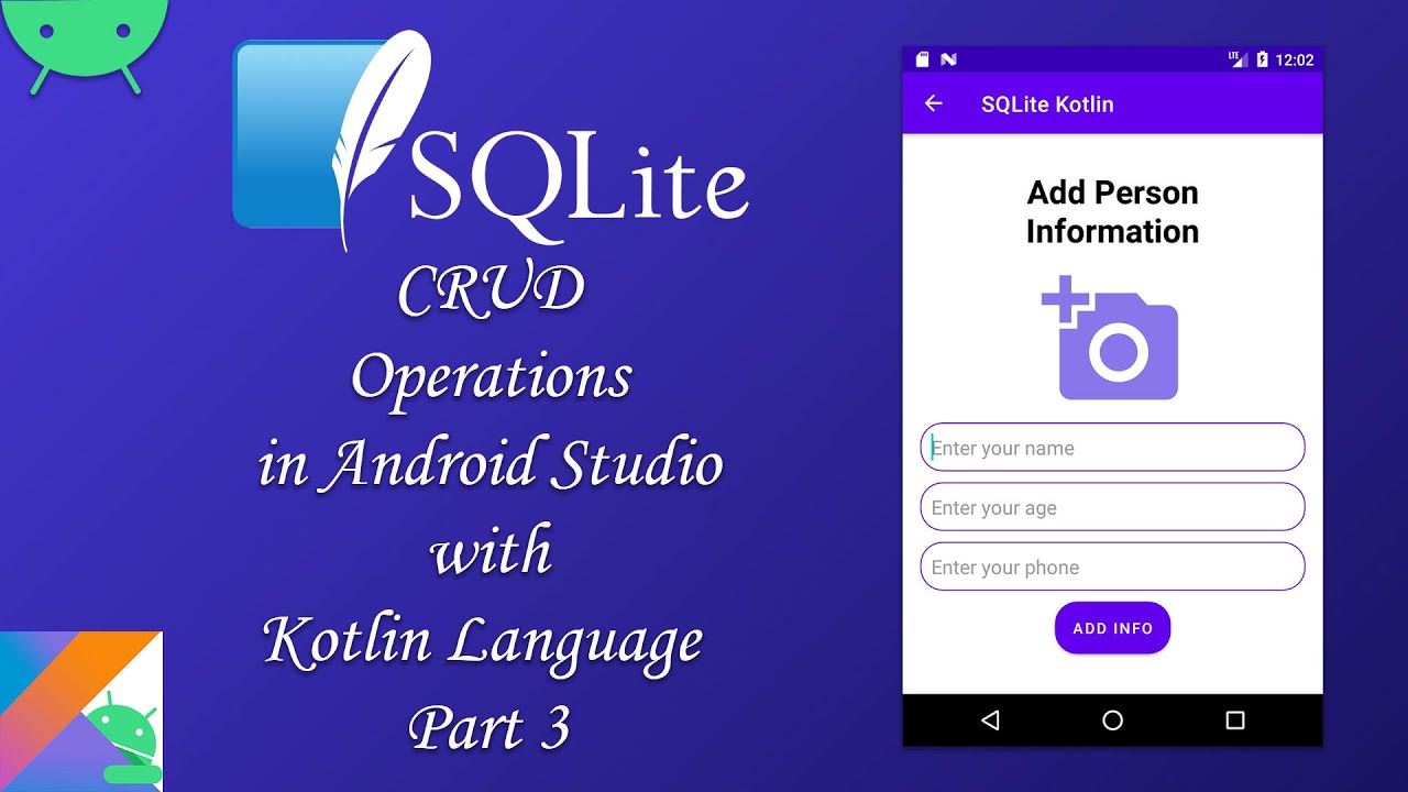 Sqlite Crud Operation In Android Studio With Kotlin Language Part 3