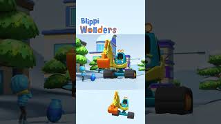 Paint The Excavator With Blippi Blippi Blippiwonders Shorts Diy Blippi ...