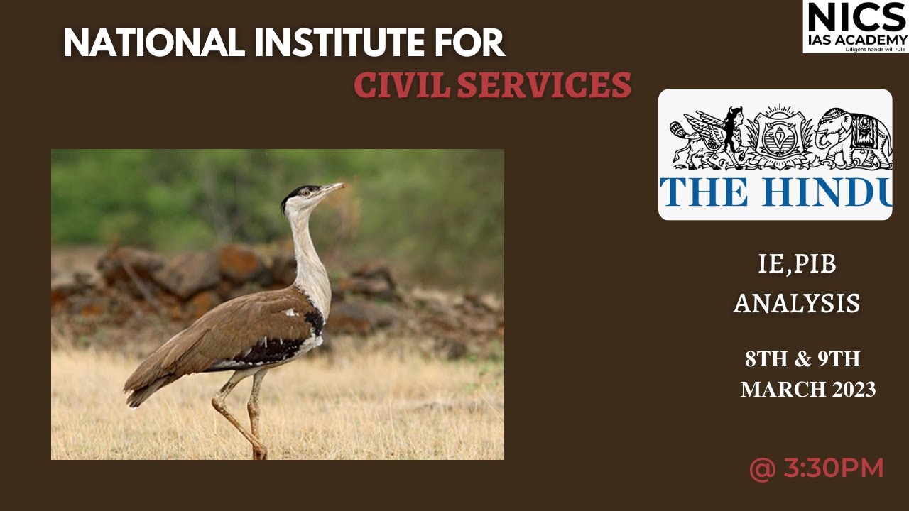 Daily News Analysis 8th 9th March 2023 The Hindu Newspaper Analysis