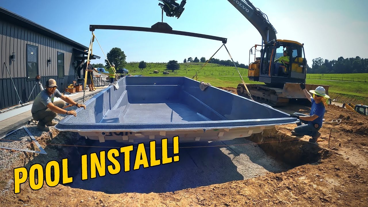 Swimming Pool Install Timelapse Youtube