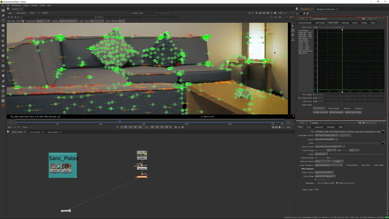 How To Do 3d Camera Tracking Nuke Tutorial Part 1 Youtube