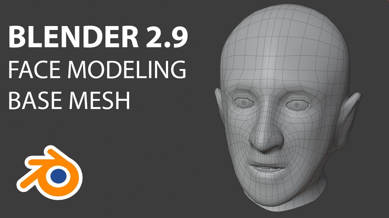 Blender Head Modeling Tutorial Low Poly Base Mesh Youtube