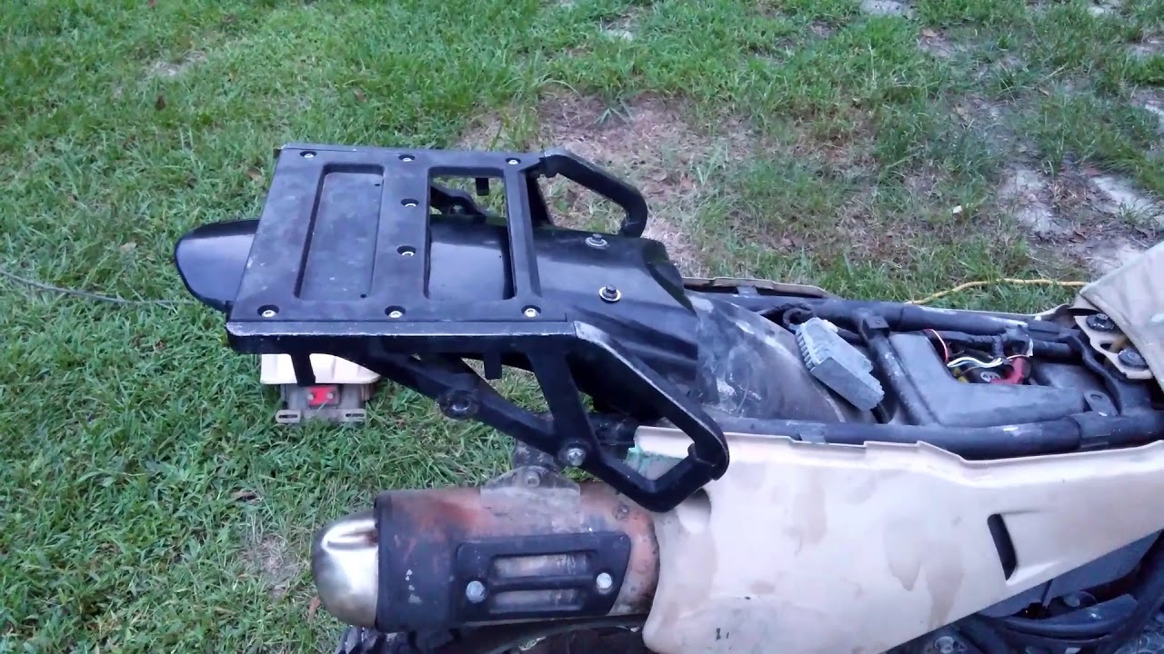 Klr 650 Rear Fender Swap Part 2 Youtube
