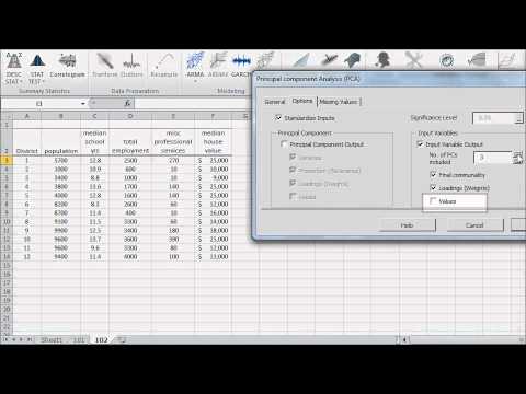 Pca Tutorial In Excel Part 2 Youtube