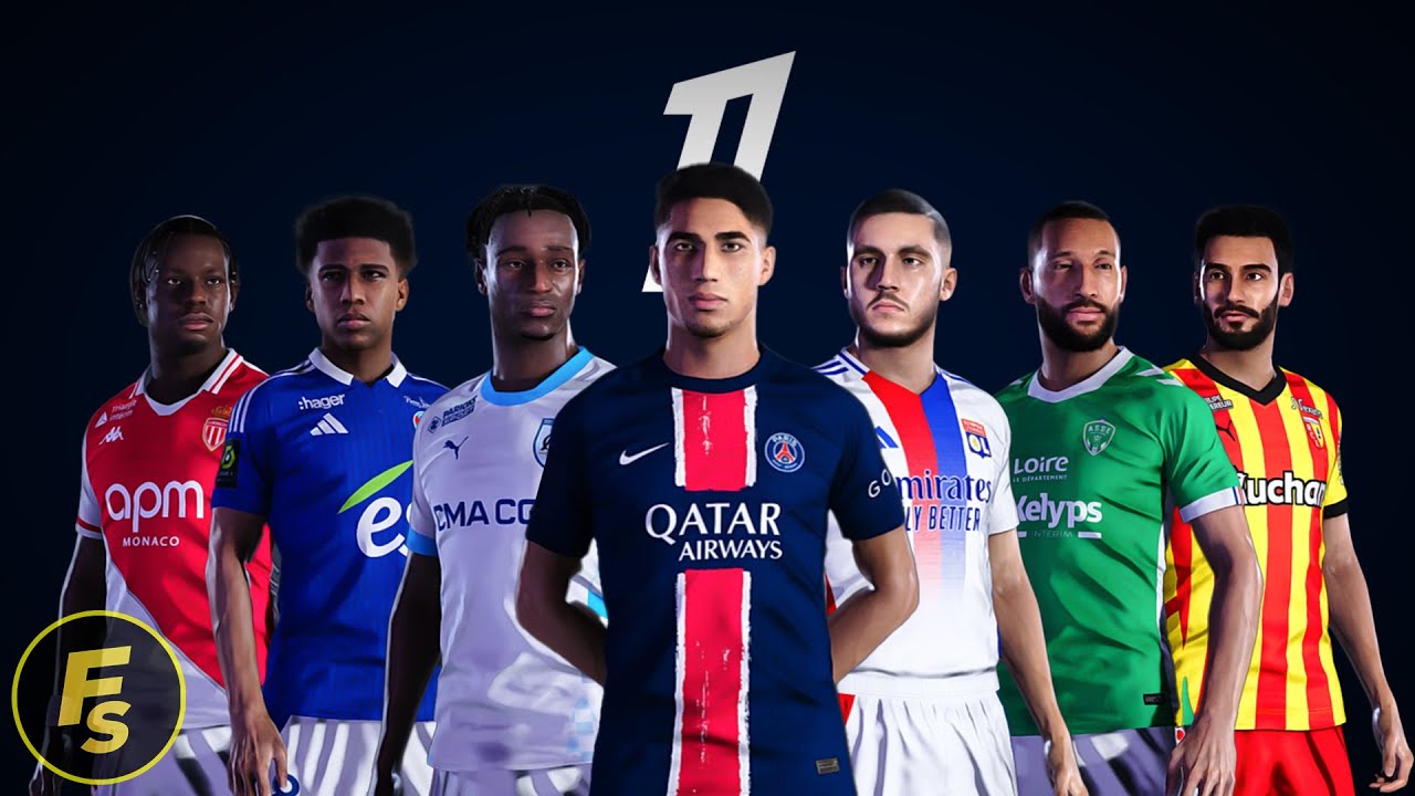 Ligue 1 Official Kits 2024 25 Pes 2021 Fl24 Youtube