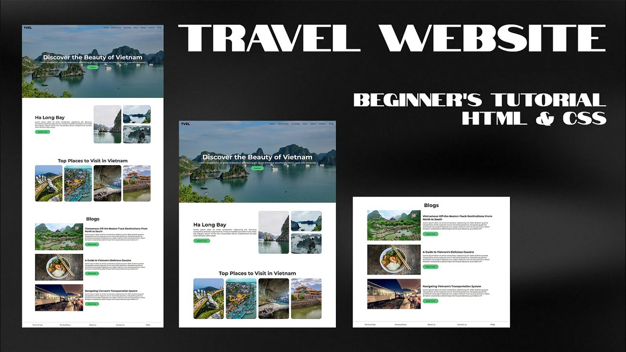 How To Build A Travel Website Using Html And Css A Beginner S Tutorial