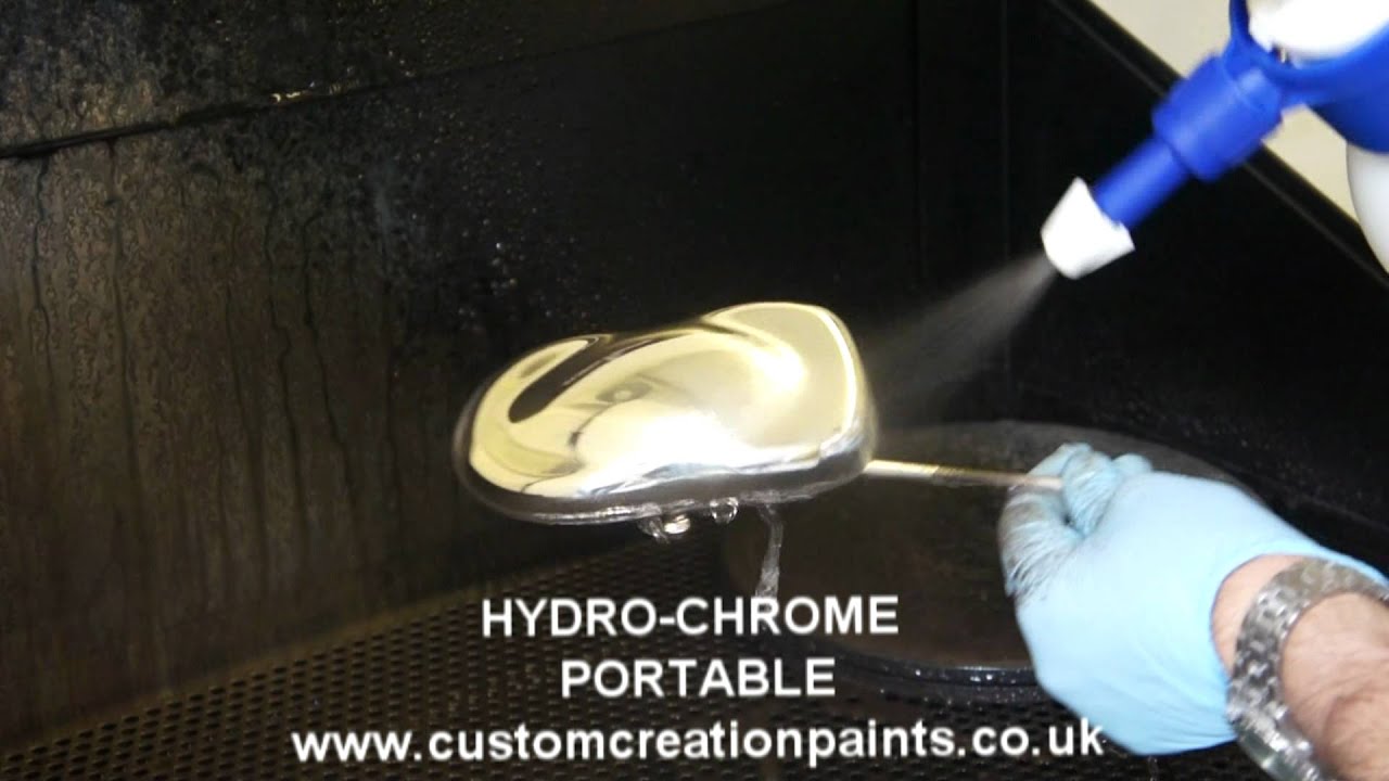 Uk Made Spray On Mirror Chrome Effect Paint Silver Nitrate Youtube