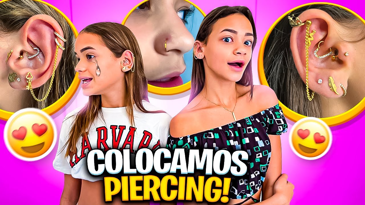 Colocamos Vários Piercing De Uma Vez Ela Chorou Youtube