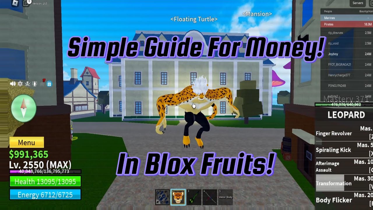 How To Grind Money Quickly In Blox Fruits Roblox Youtube