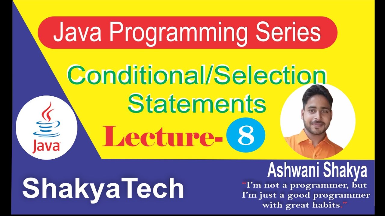 Conditional Statement Selection Statement Control Statement Java