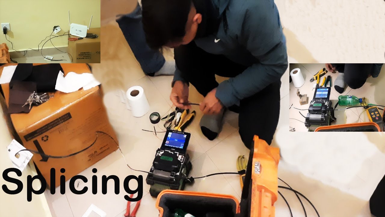 Fiber Optic Cable Splicing Youtube