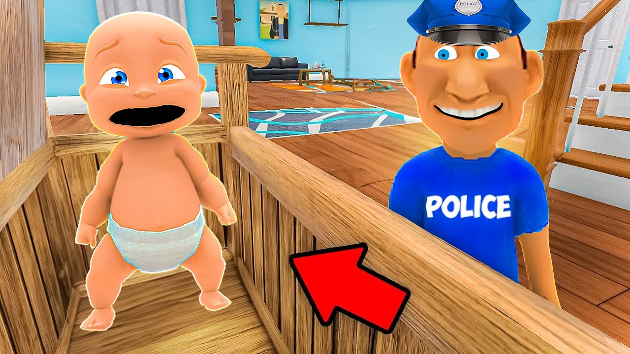 Baby And The Police Play Hide And Seek Youtube