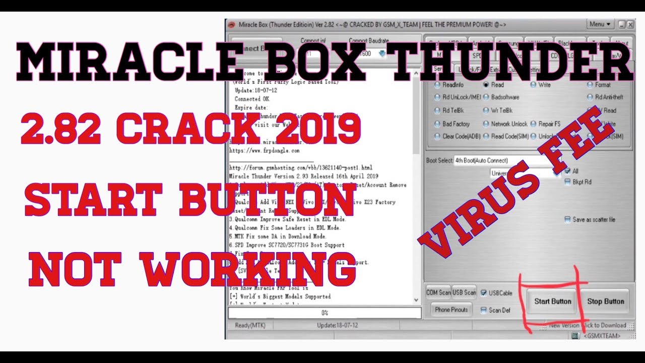 Miracle Box 2 82 Crack Without Dongle 100 Working Start Button Not