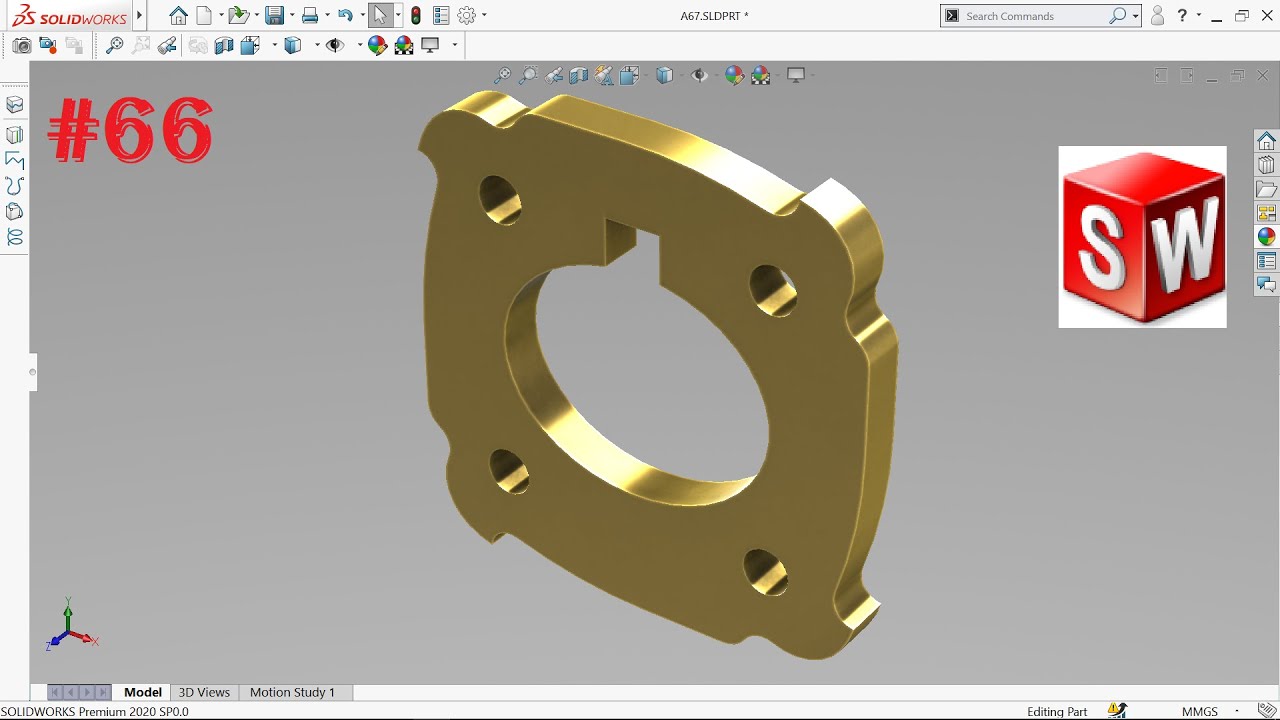 Solidworks Exercise 66 Youtube