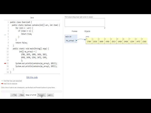 W3resourcecom Java Array Exercise53 Diploma In It Networking