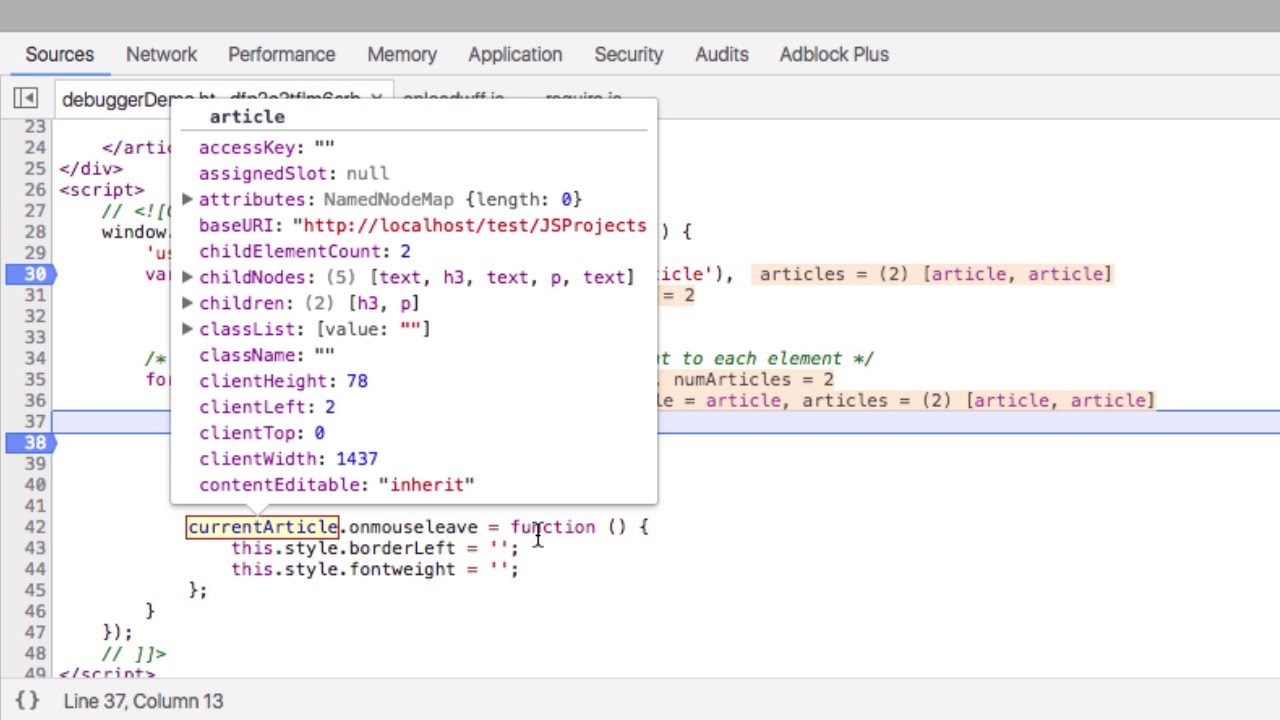 Chrome Debugger Javascript Youtube
