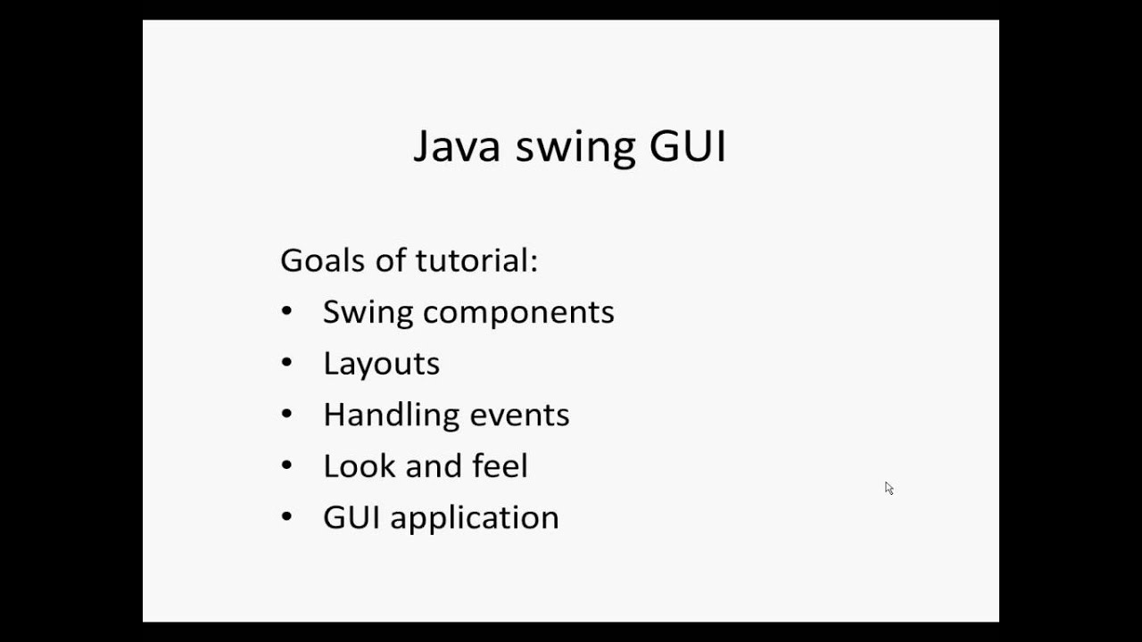 Java Swing Gui