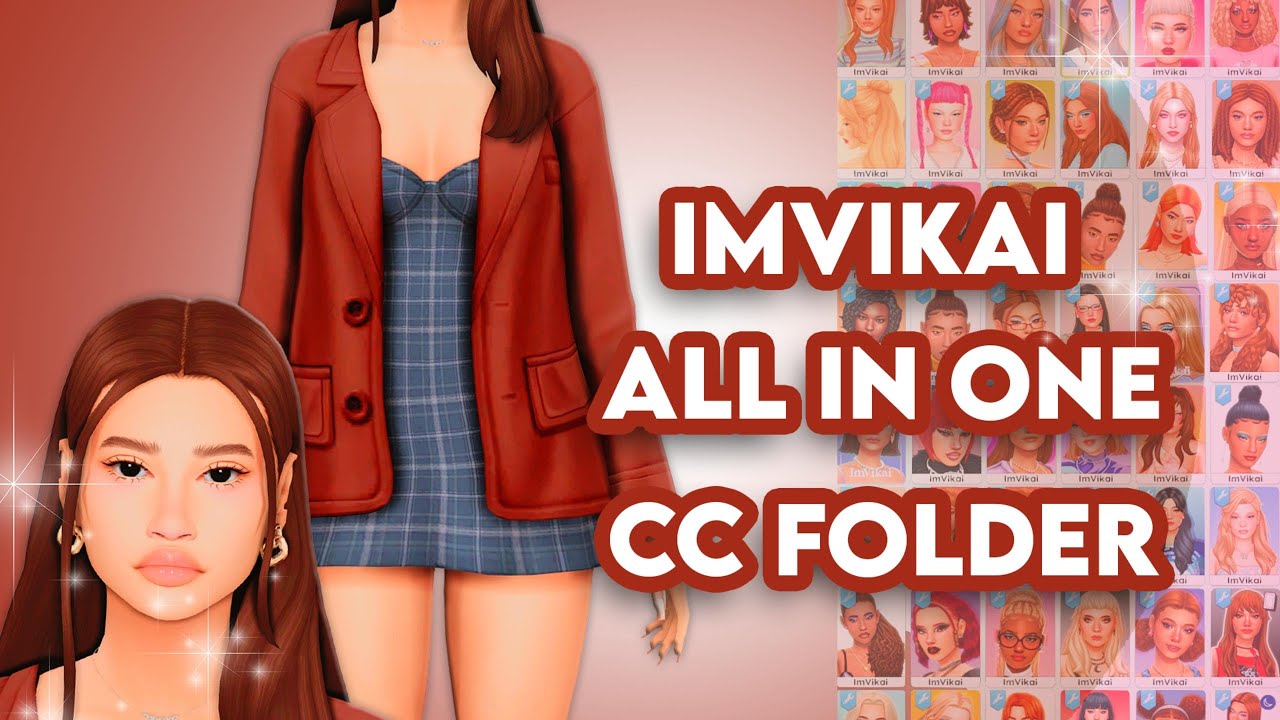 Sims 4 Imvikai All In One Cc Folder 1 23gb Youtube