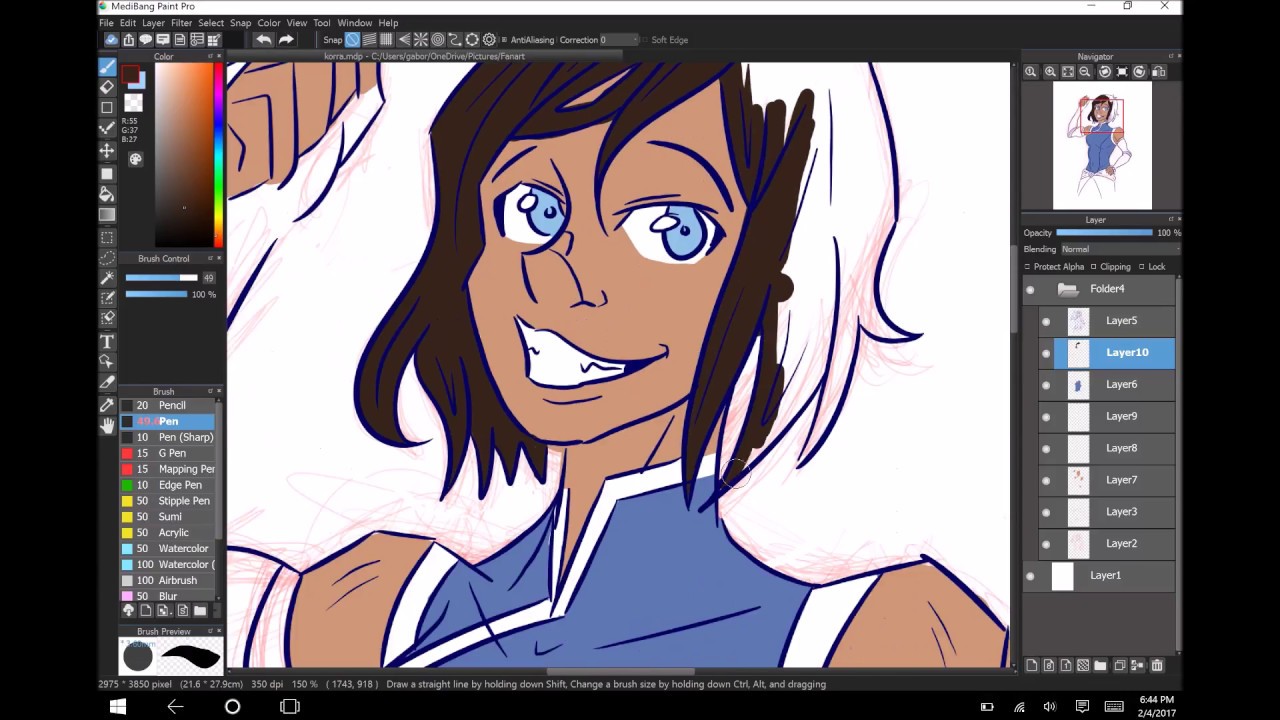 Speedpaint The Legend Of Korra Korra Youtube