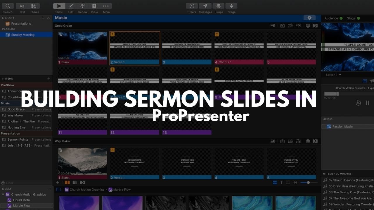 Building Sermon Slides In Propresenter Orbit Church Youtube