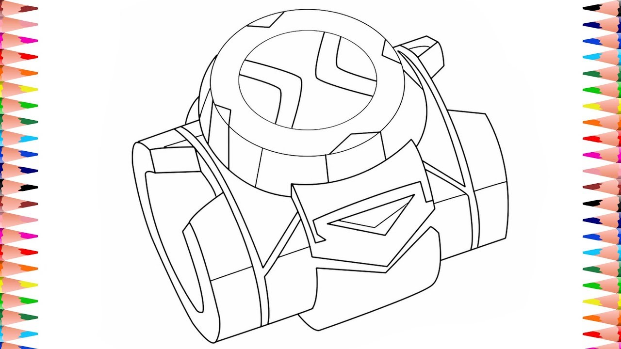 Ben 10 Omnitrix Coloring Pages 2025