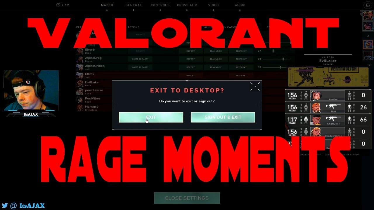 Valorant Rage Moments Youtube