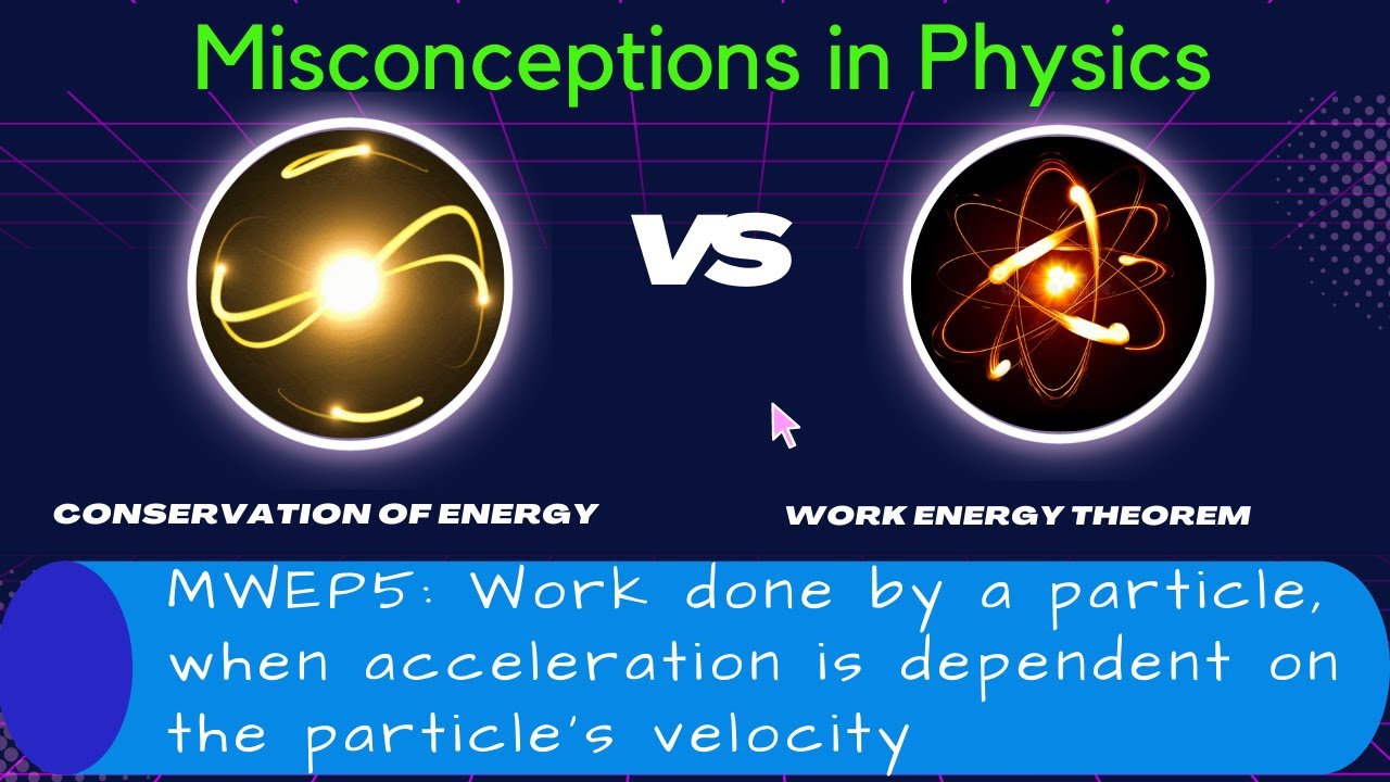 Mwep5 Misconceptions In Physics Work Done By A Particle When