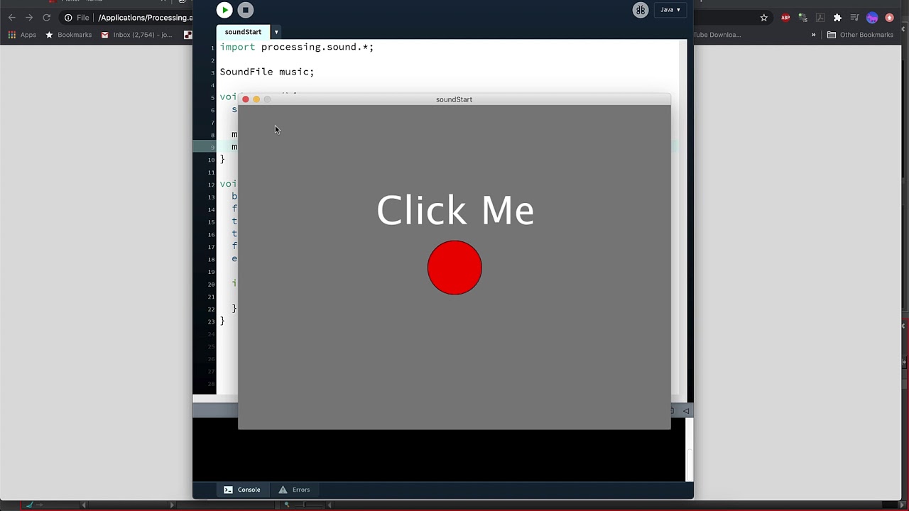 How To Add Sound To A Processing Project Youtube