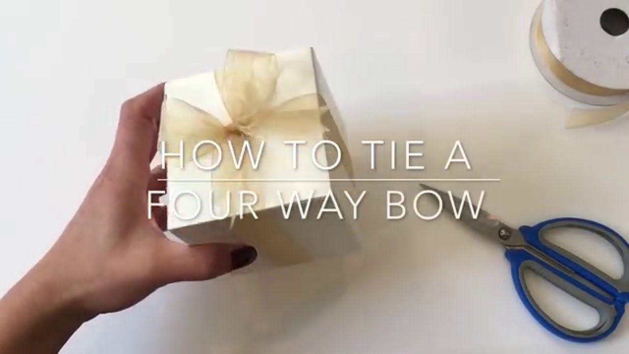 How To Tie A Perfect Bow Basic Gift Wrapping Youtube