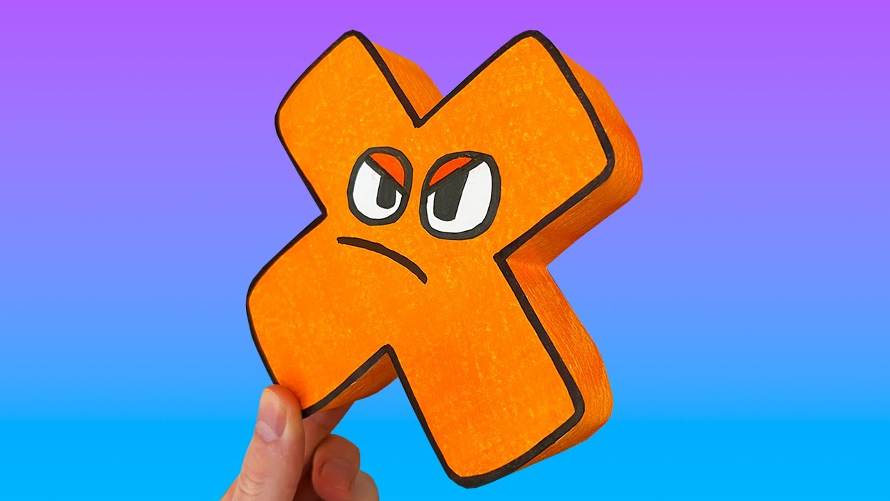 Paper Craft Greek Alphabet Lore Chi X Youtube