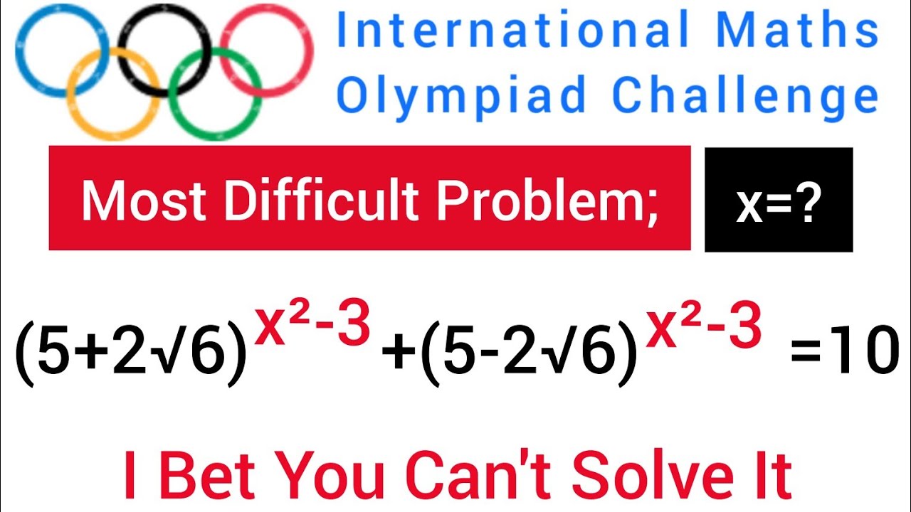 Most Difficult Math Olympiad Problem 亟 Youtube