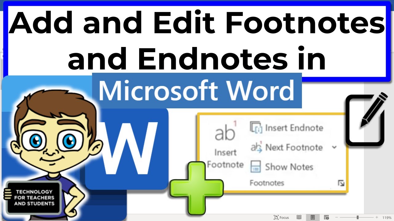 How To Add And Edit Footnotes And Endnotes In Microsoft Word Youtube