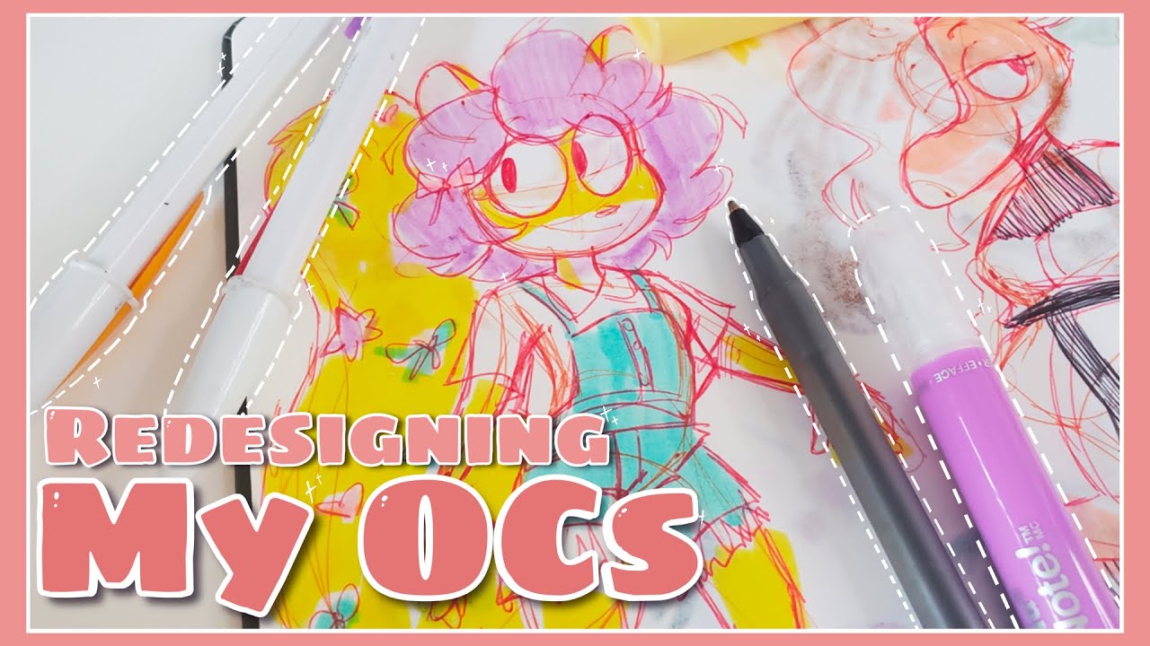 Redesigning My Ocs Part 1 Draw With Me Youtube