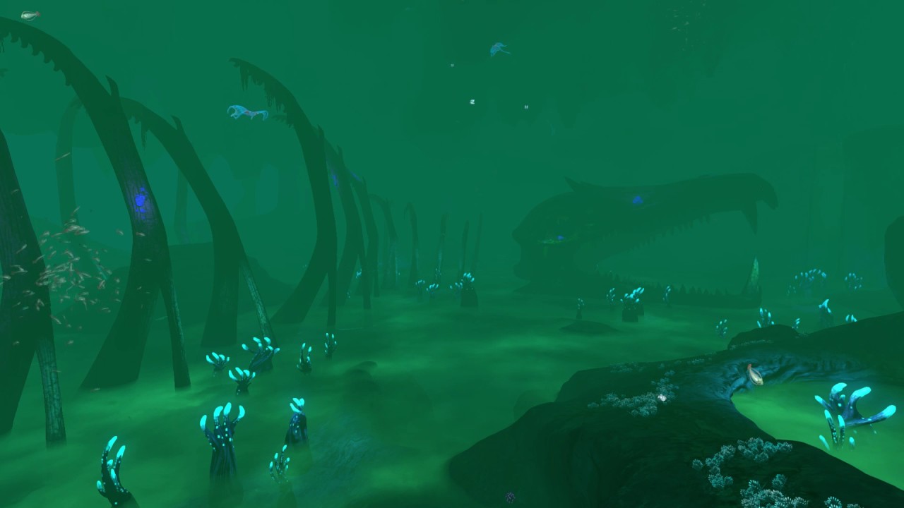 Subnautica Biome Tour Lost River Skeleton Hd Screensaver Youtube