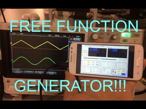 Free Smartphone Function Generator Youtube
