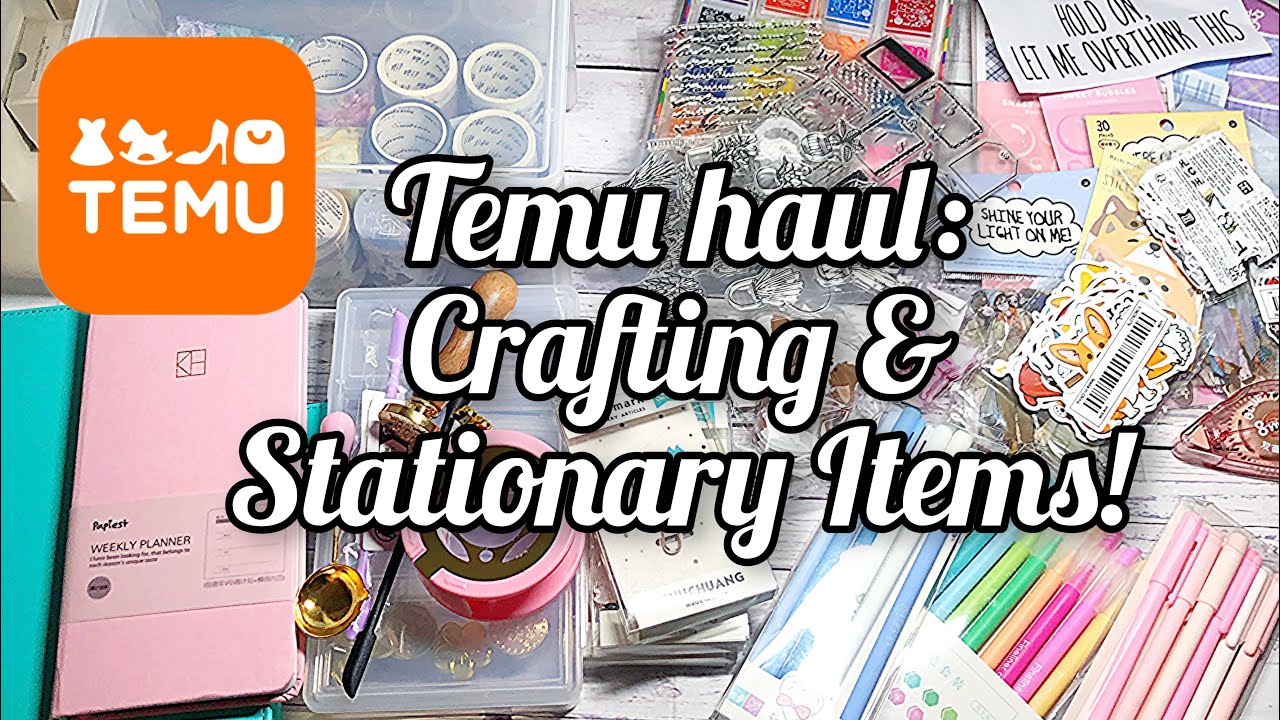 Temu Haul Crafting Stationary Items Part 2 Youtube