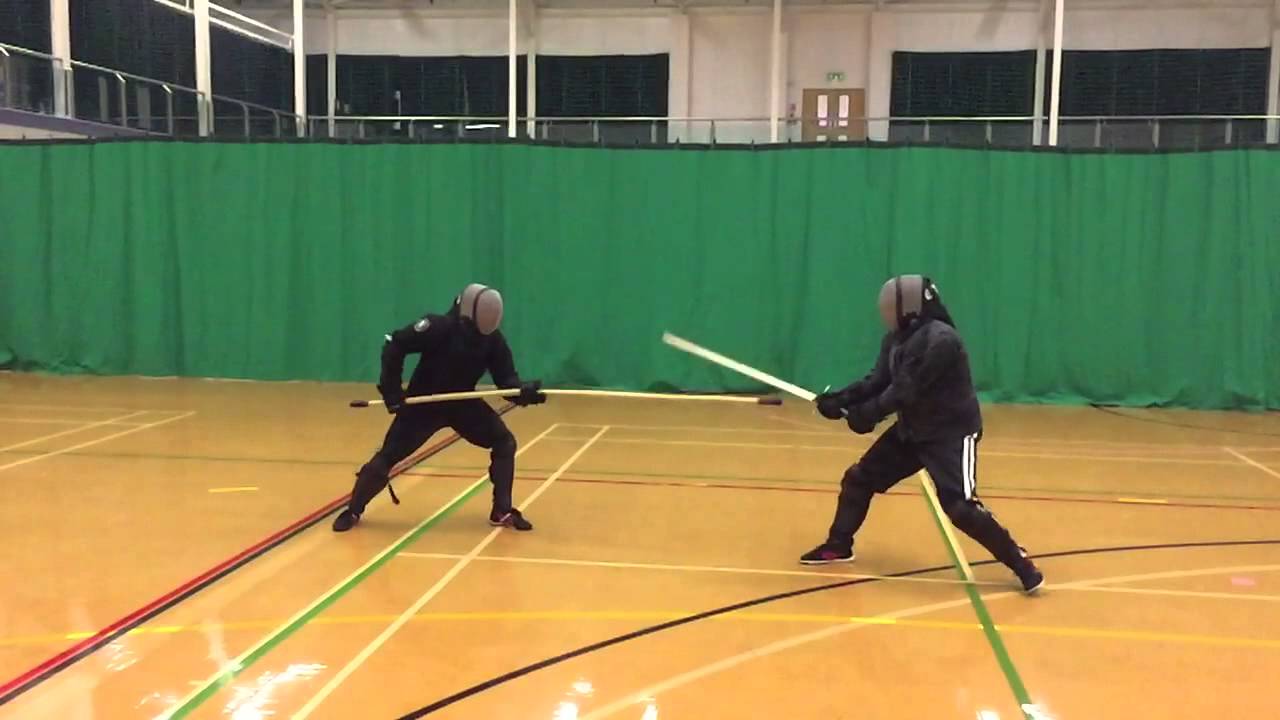 Ahf Michael Vs Nick Longsword Vs Spear Sparring Playback 1 4 Normal