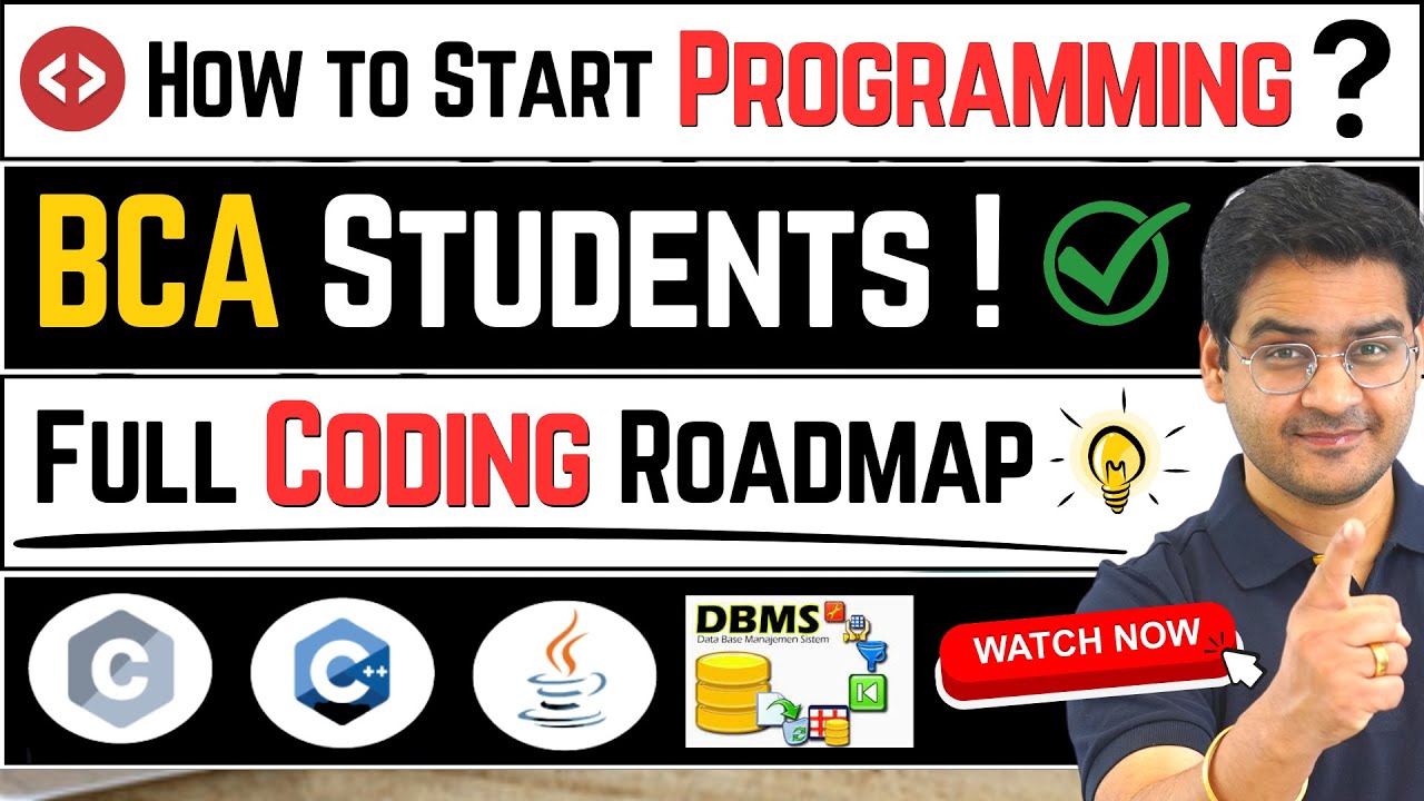 рџ ґbca Coding Roadmap 1st To 3rd Year How To Start Programming Coding