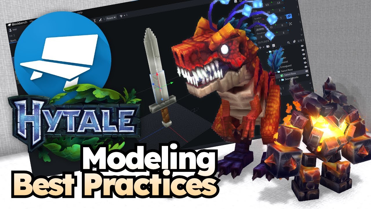 Hytale Modeling Guidelines Hytale Blockbench Youtube