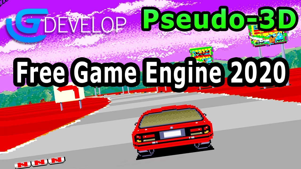 Gdevelop Pseudo 3d Example Free Game Engine Youtube