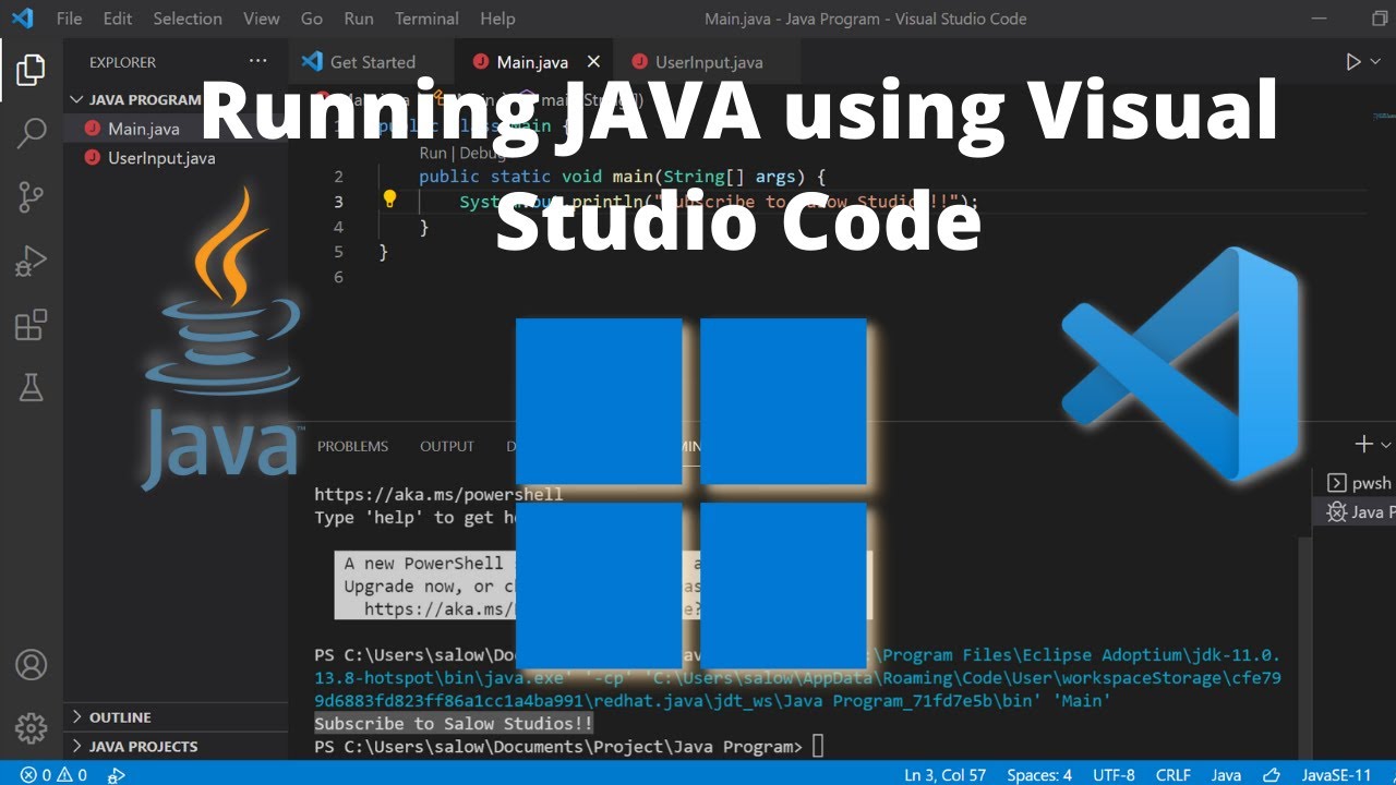 Install And Run Java In Visual Studio Code In 5 Mins Youtube