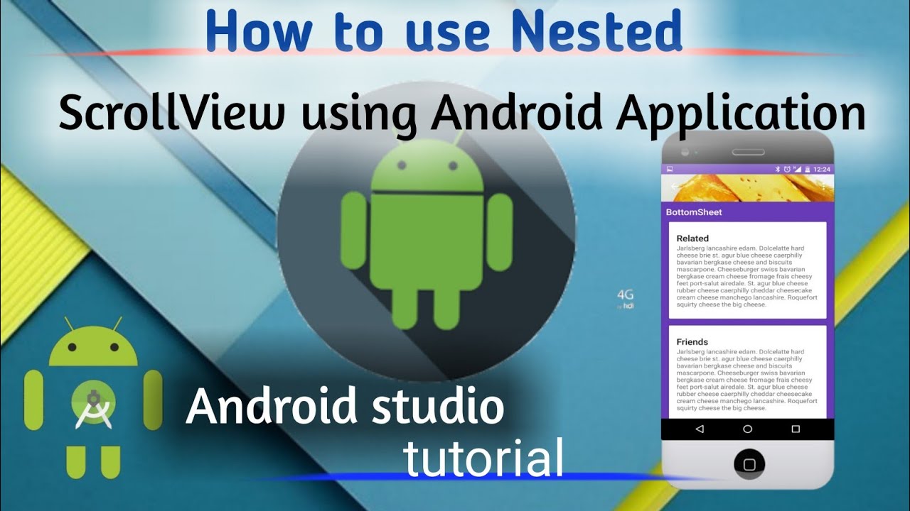 How To Use Nested Scrollview In Android Application For Android Studio