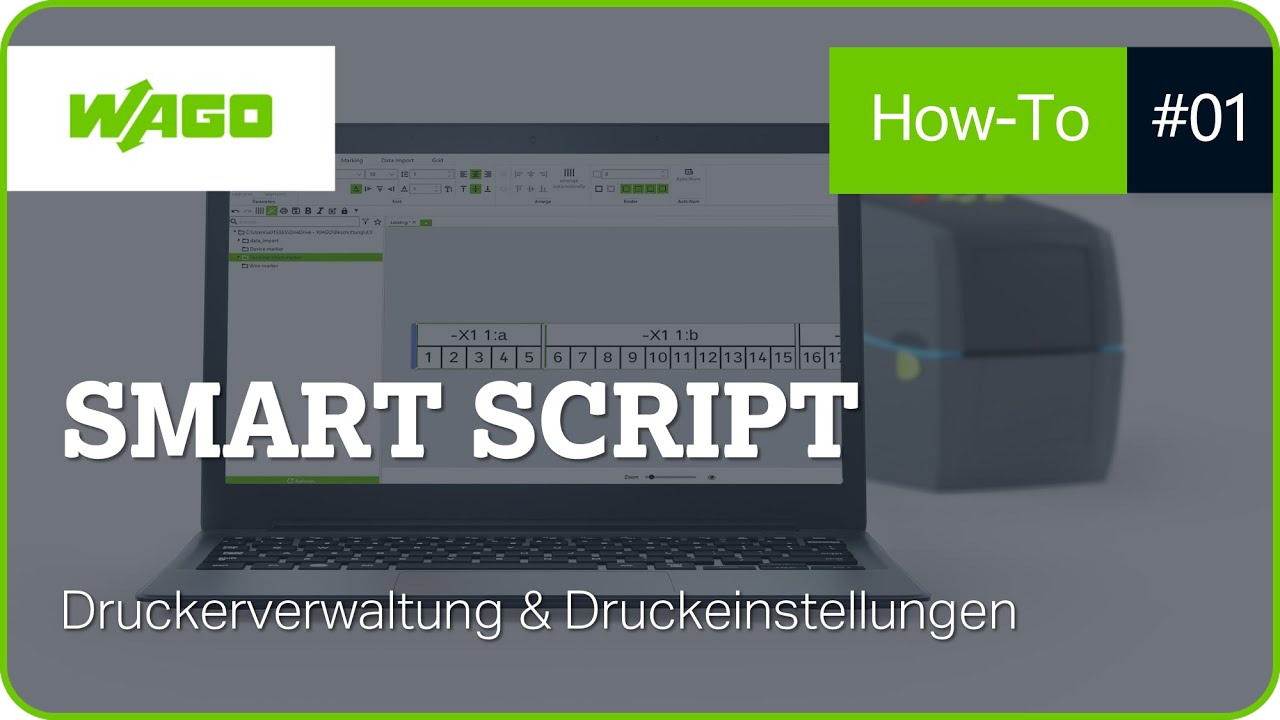 Wago Smart Script 1 Druckerverwaltung Druckereinstellungen Youtube