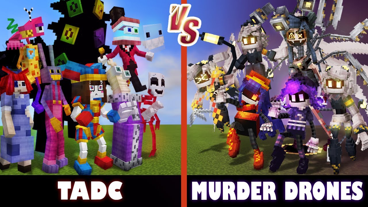 The Amazing Digital Circus Vs Murder Drones Minecraft So Cool