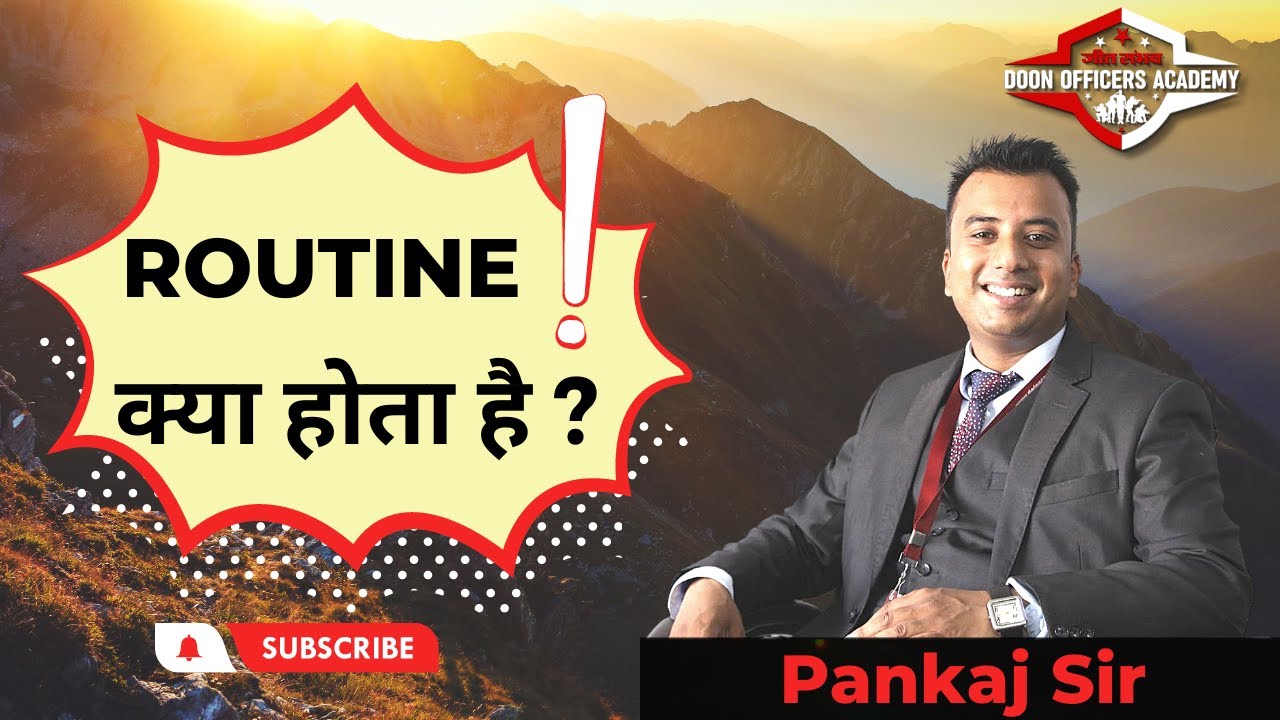 Routine क य ह त ह Doon Officers Academy Daily Routine
