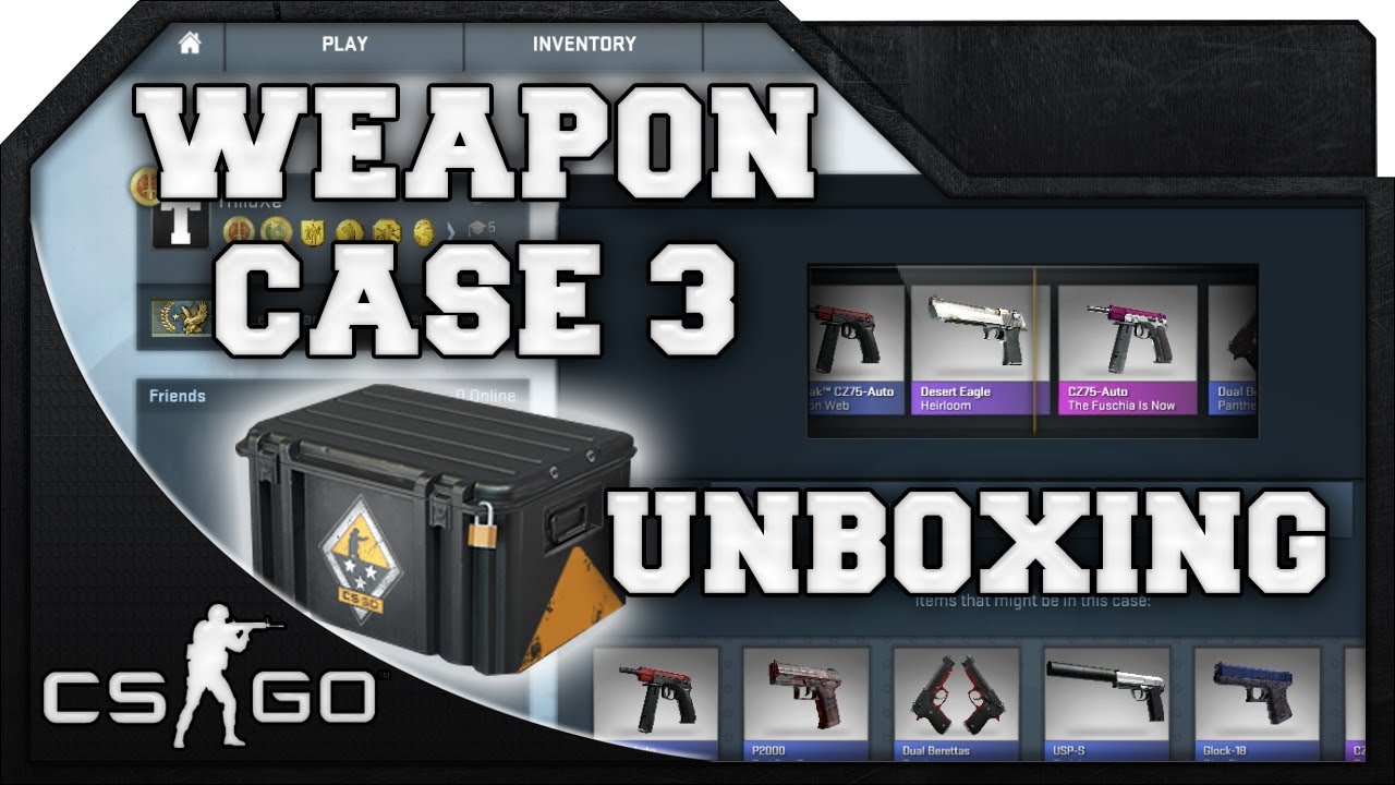 Cs Go Weapon Case 3 Unboxing Youtube