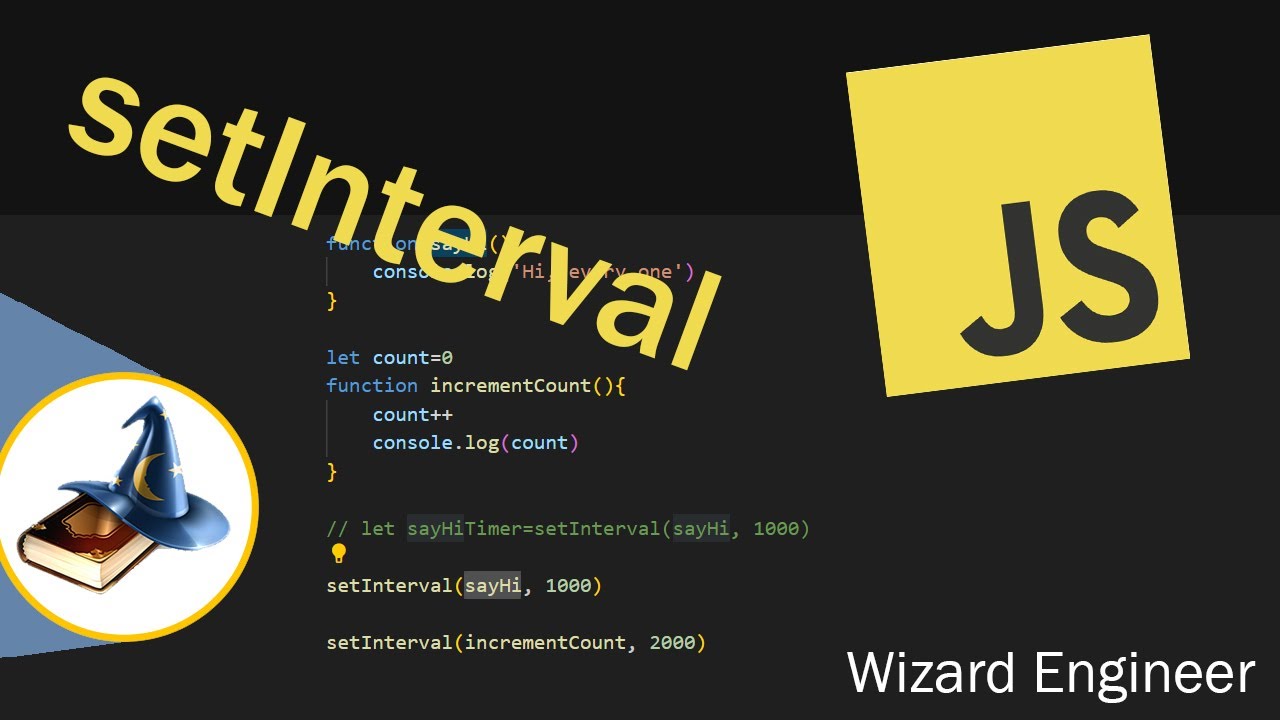 Javascript Setinterval Function Method Youtube